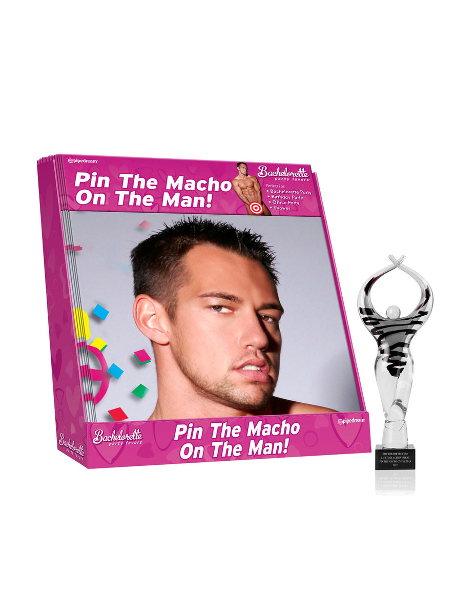 Bachelorette Party Favors Pin The Macho On The Man® Display - Multi 12 ...